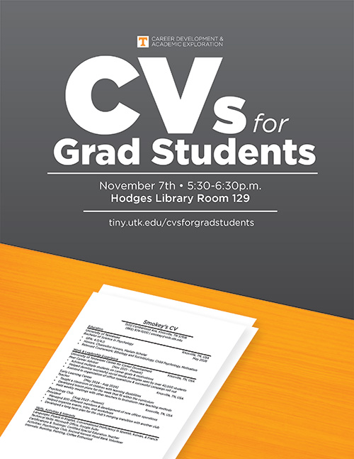 Writing CVs for career achievement - The Graduate School